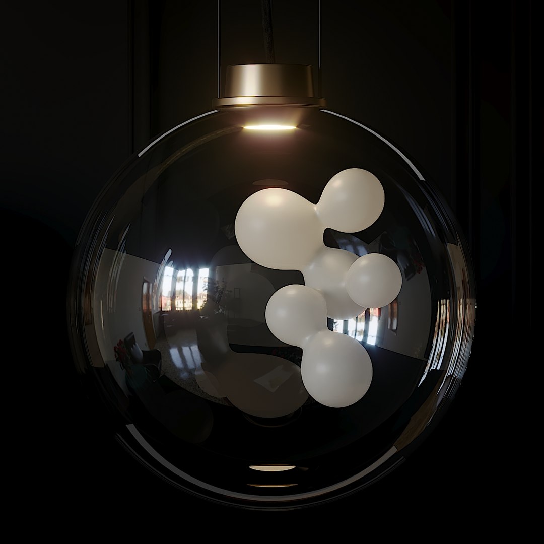 3D Model Ceiling Lights Soap Sphere - TurboSquid 1556057