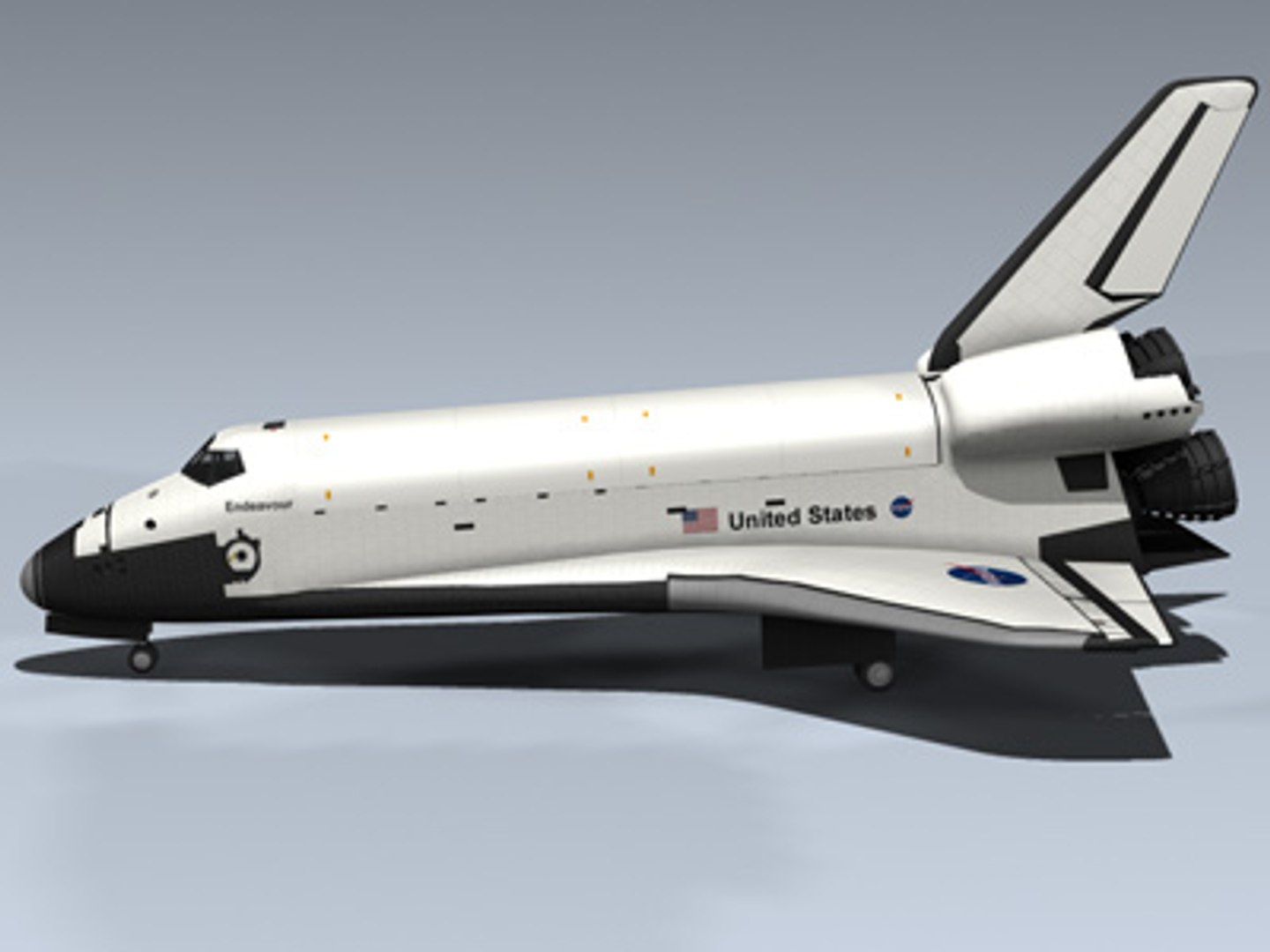 3d Model Space Shuttle Endeavour