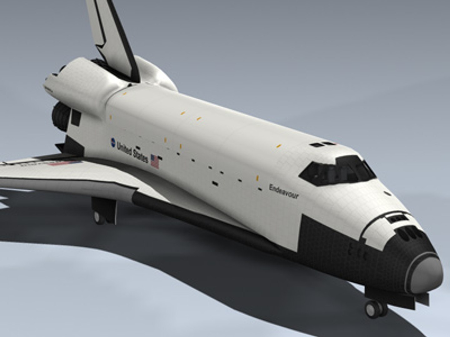 3d Model Space Shuttle Endeavour
