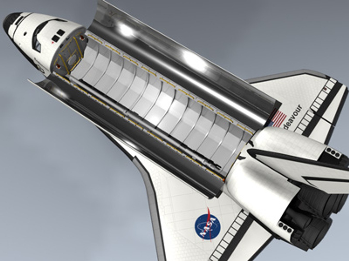 3d Model Space Shuttle Endeavour