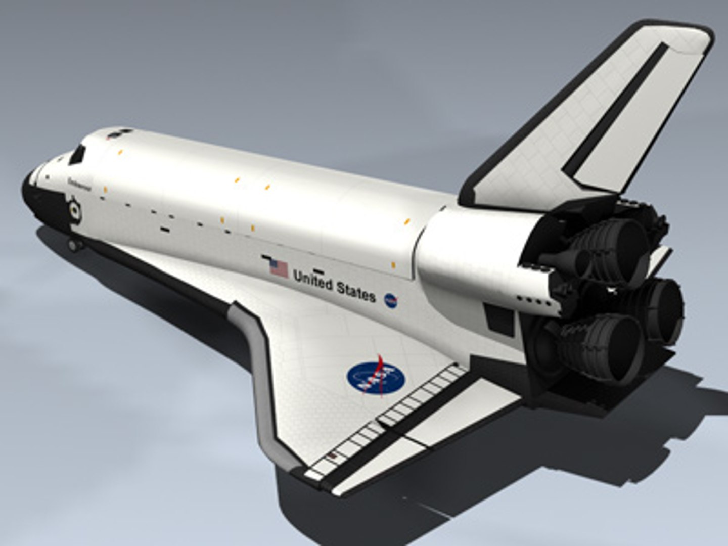 3d Model Space Shuttle Endeavour