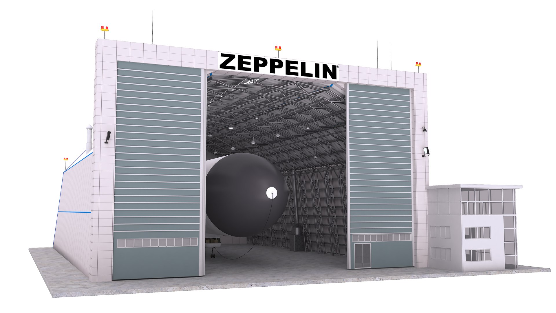 Zeppelin Hangar 3D - TurboSquid 1939072
