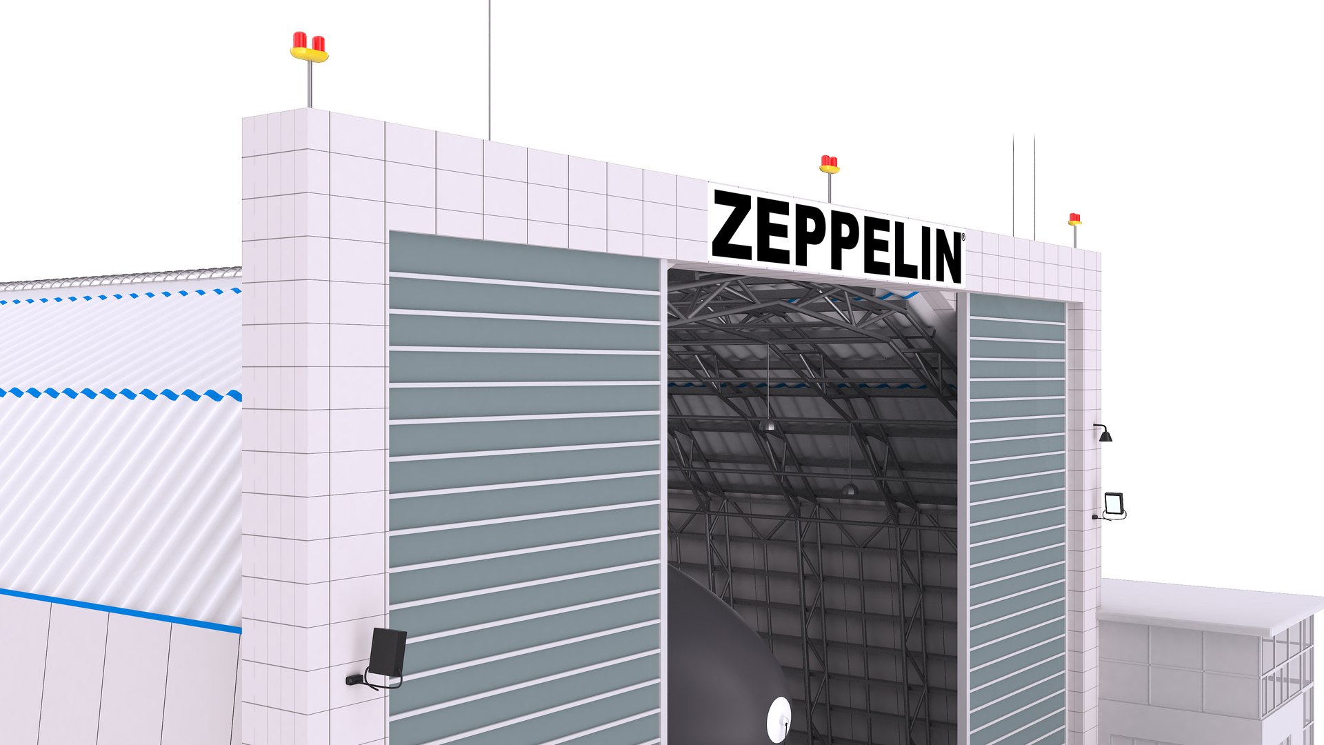 Zeppelin Hangar 3D - TurboSquid 1939072