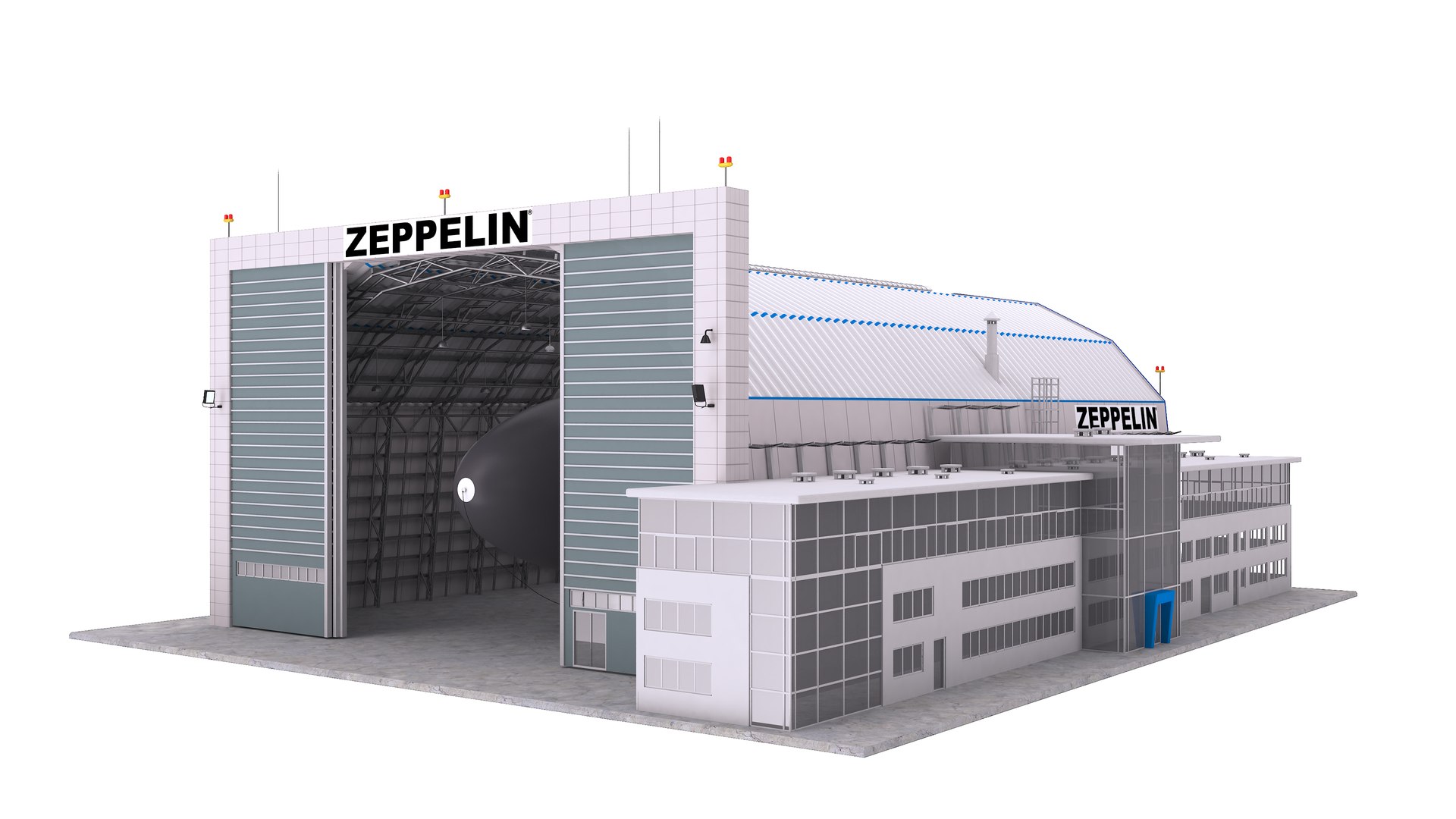 Zeppelin Hangar 3D - TurboSquid 1939072