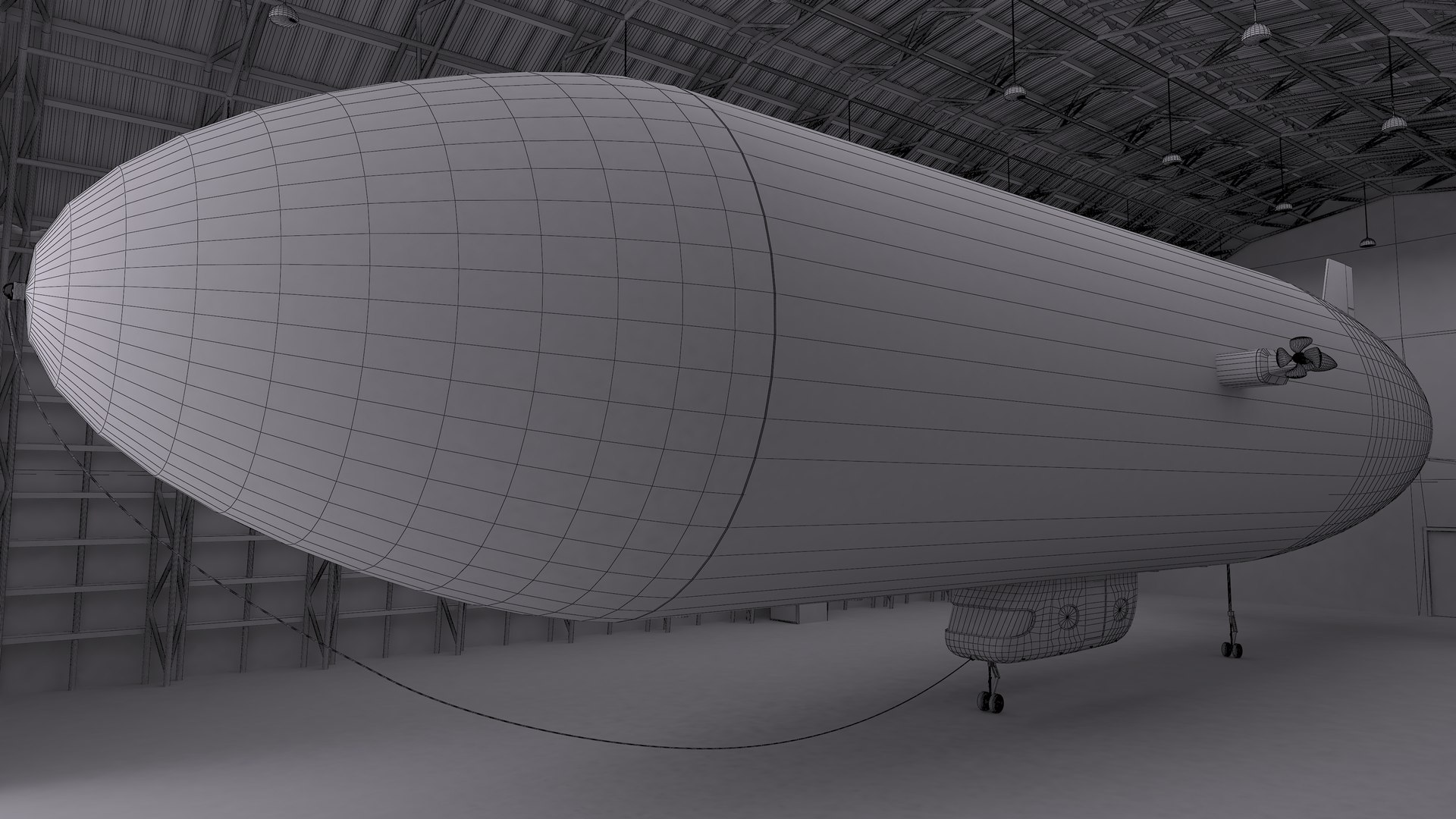 Zeppelin Hangar 3D - TurboSquid 1939072