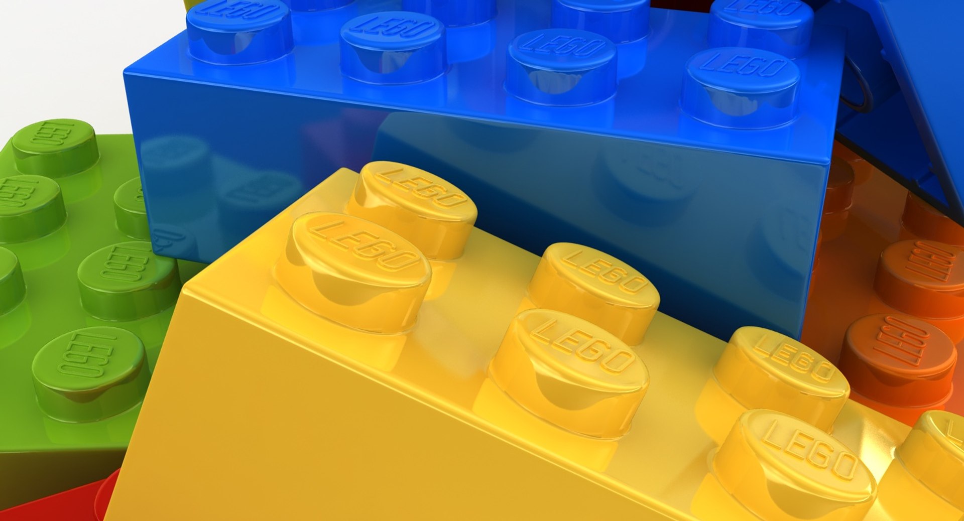 Realistic Lego Bricks Pose 3d 3ds