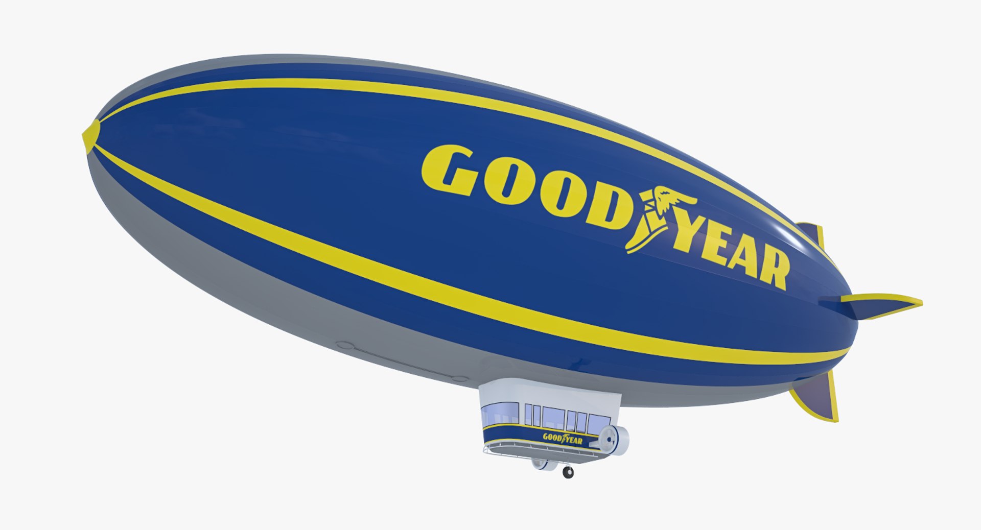 Good Year Blimp - 3D Model - TurboSquid 1207920
