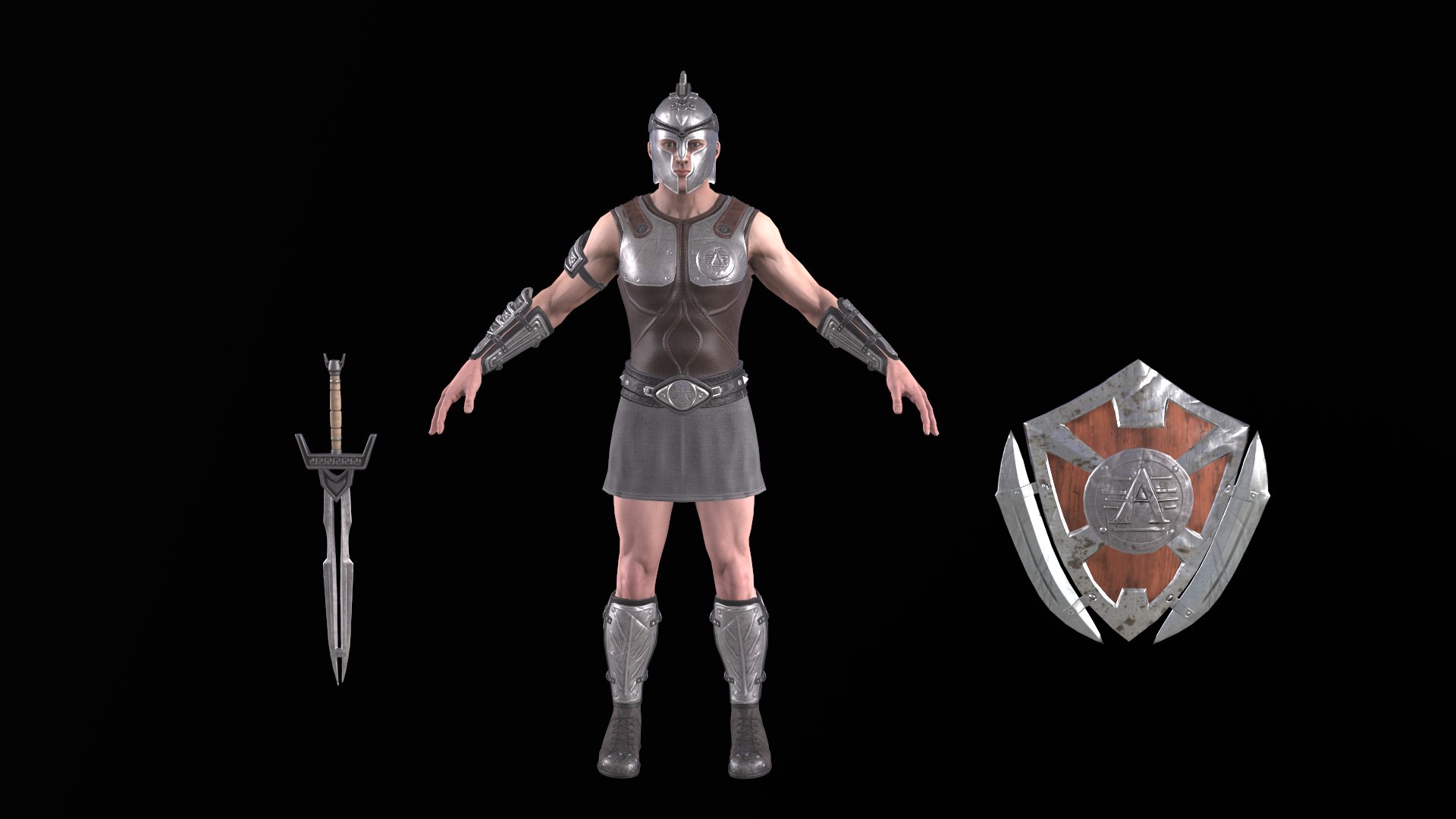 Greek Warrior 01 3D Model - TurboSquid 1949578