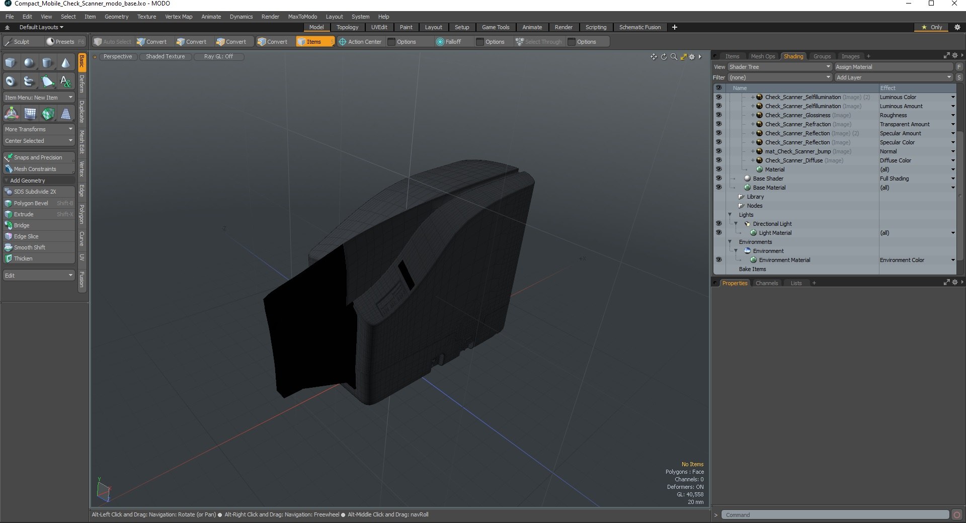 Compact Mobile Check Scanner 3D - TurboSquid 2071158