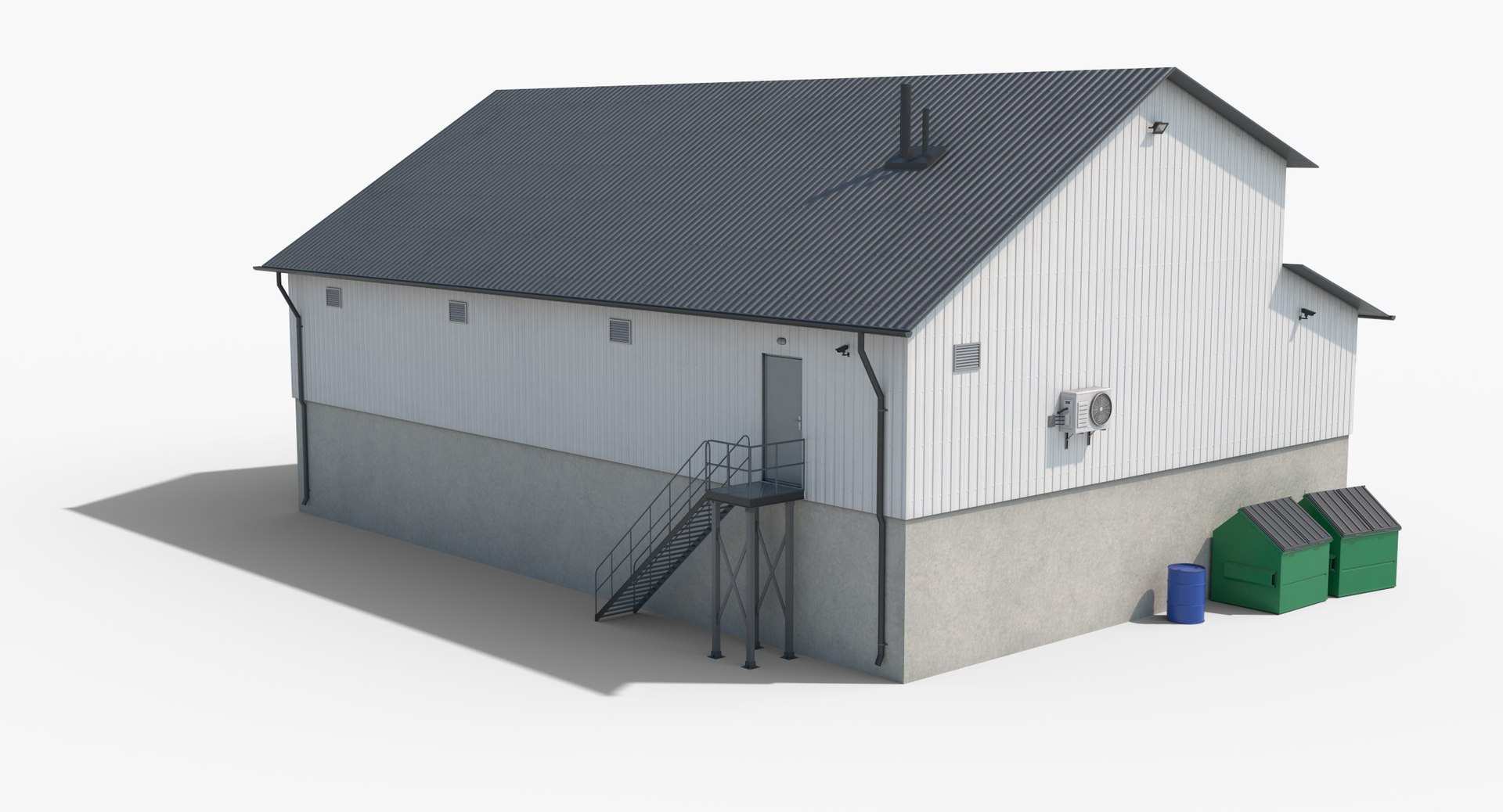 3D Industrial Building 7 Model - TurboSquid 2150272