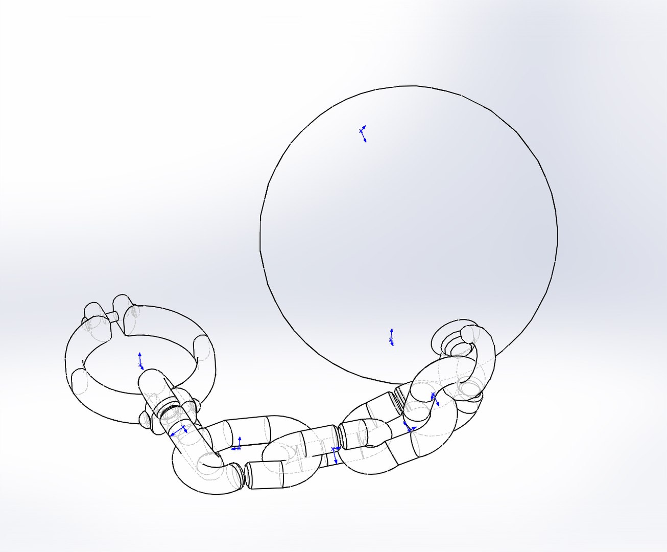 3D Handcuff Shackles Ball Model - TurboSquid 1575182