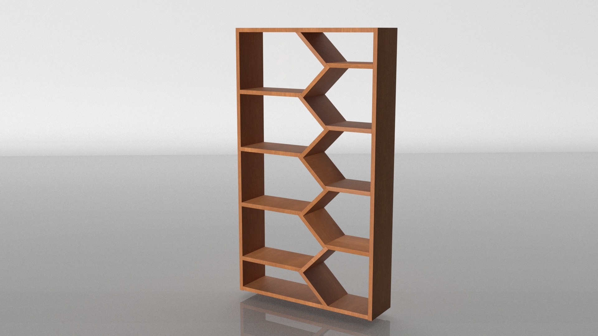 3D Modern Book Shelf Model - TurboSquid 2188175