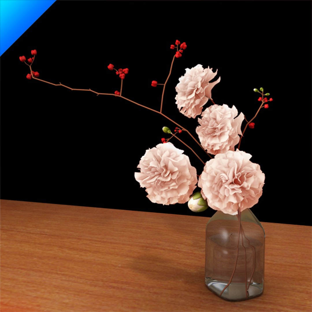 3d Flower Arrangement Design