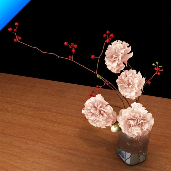 3d flower arrangement design