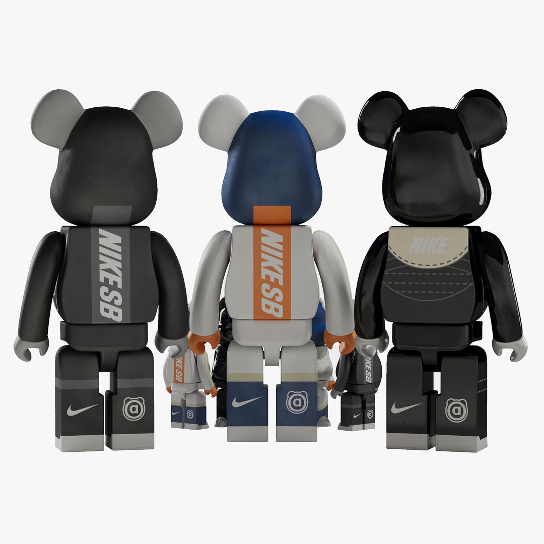 3D Bearbrick NIKE - TurboSquid 1718923