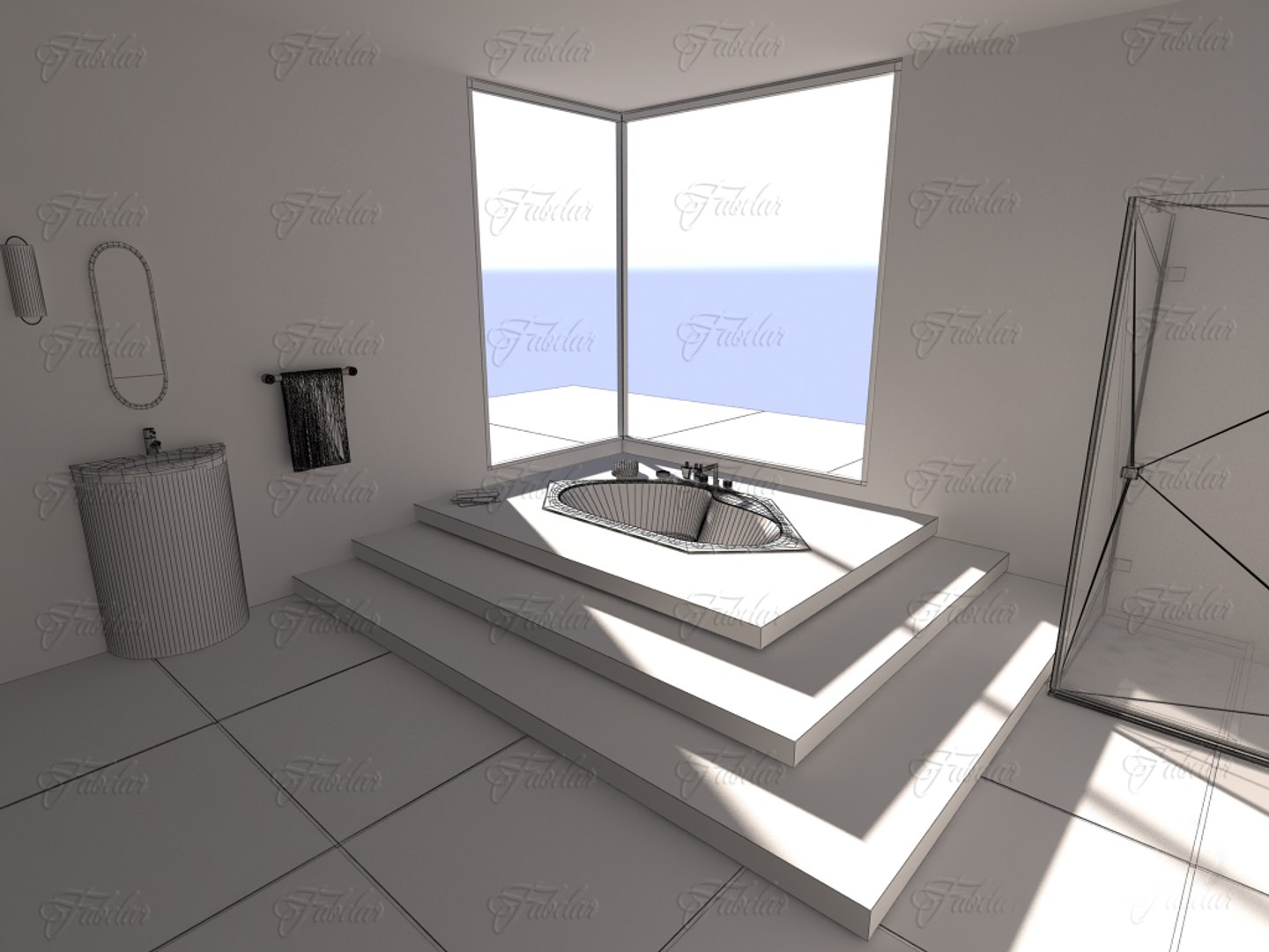 3D Model Bathroom Scene - TurboSquid 1231701