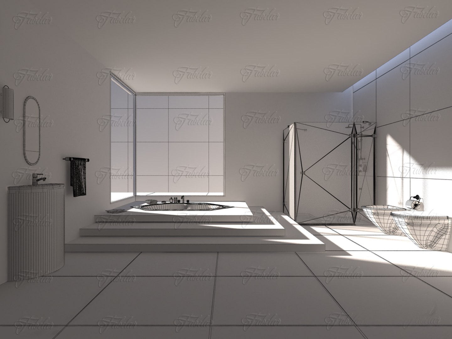 3D Model Bathroom Scene - TurboSquid 1231701