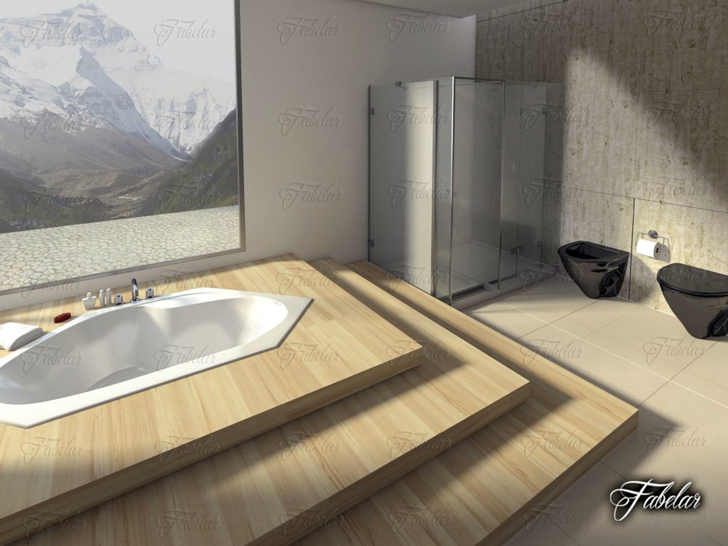 3D Model Bathroom Scene - TurboSquid 1231701