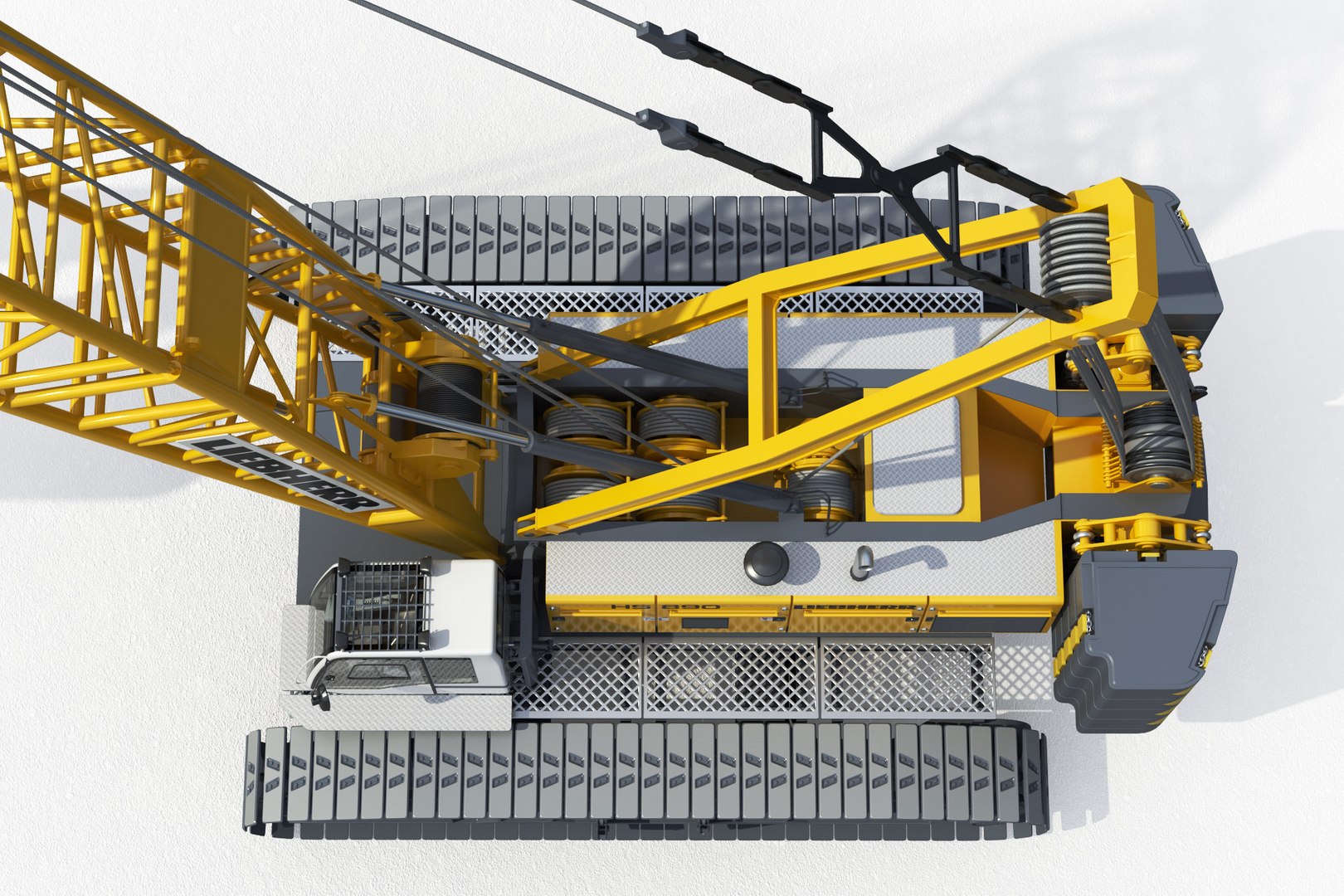 Liebherr Mechanical Cable Clamshell 3D Model - TurboSquid 1254422