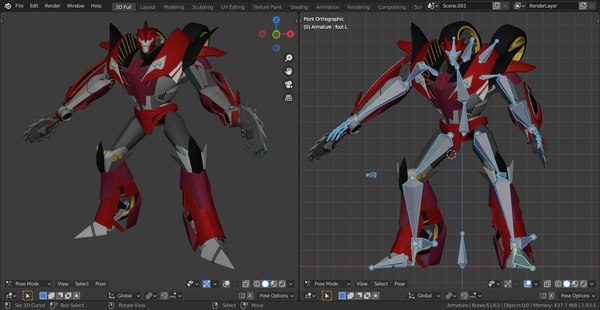 Knockout Transformers Prime 3D model - TurboSquid 1799017
