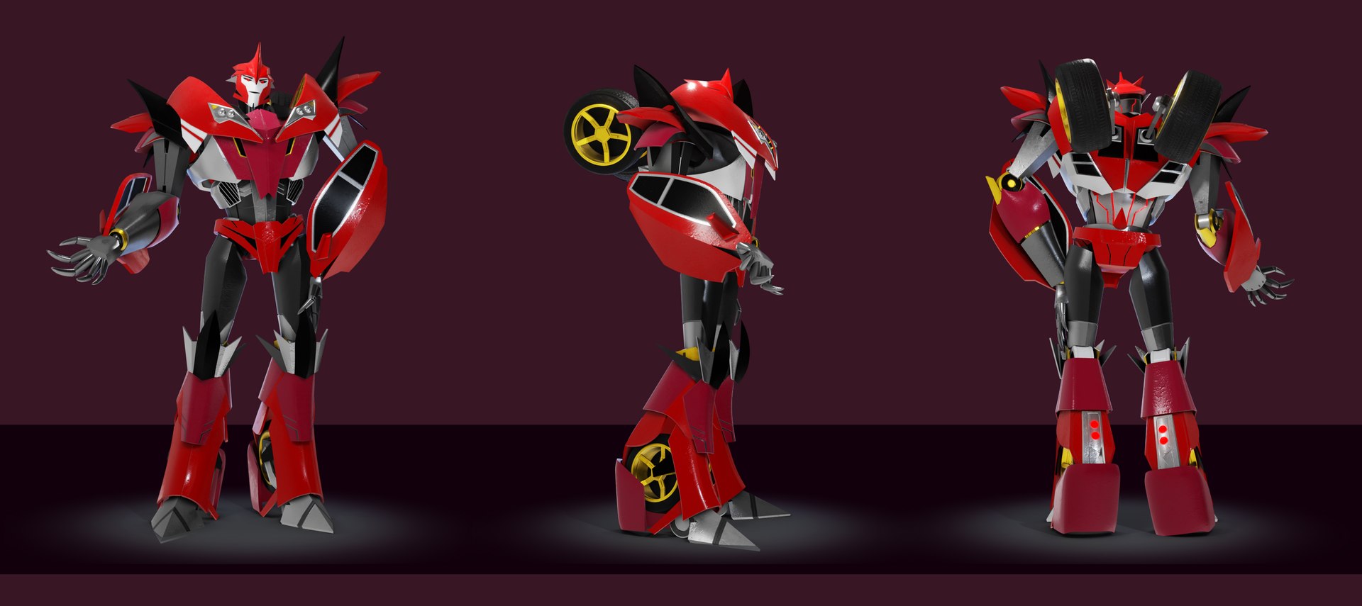 Knockout Transformers Prime 3D Model - TurboSquid 1799017