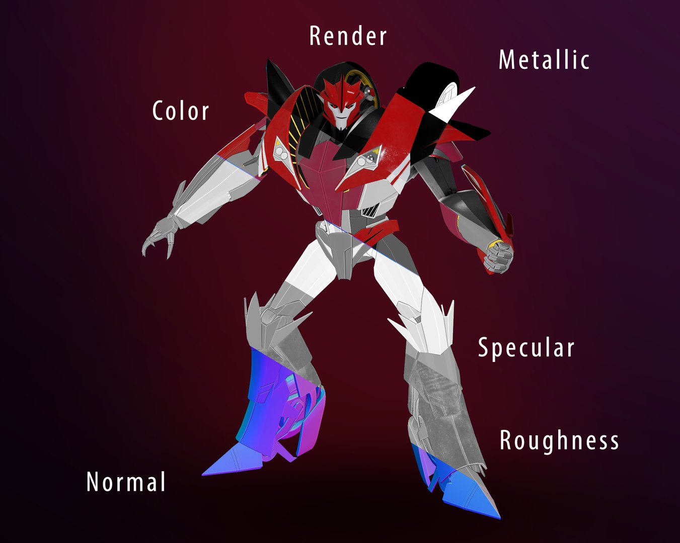 Knockout Transformers Prime 3D Model - TurboSquid 1799017