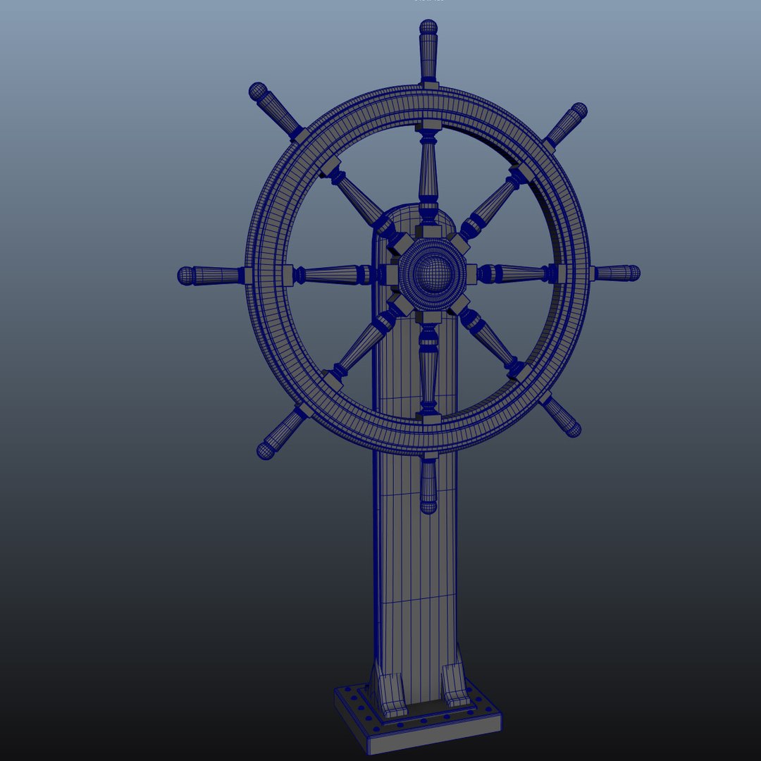 3d Realistic Ship Wheel