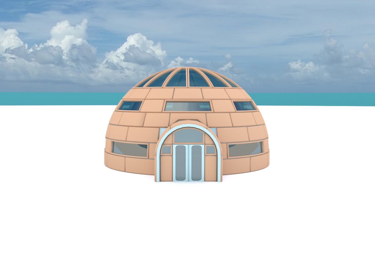 3d Iglo House Structures