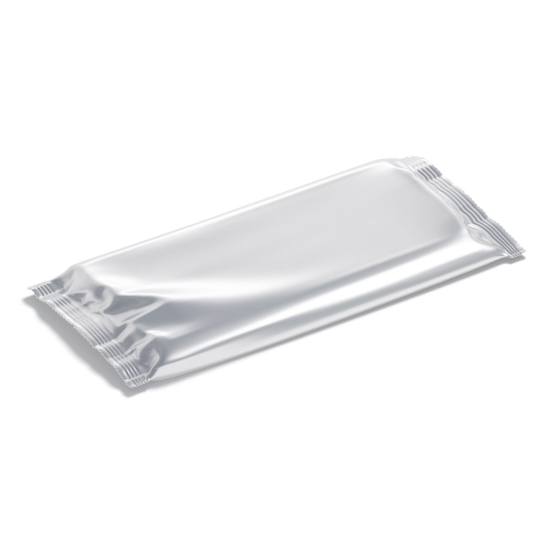 Foil Chocolate Bar - Wide Food Snack Wrapper Model - TurboSquid 2106042