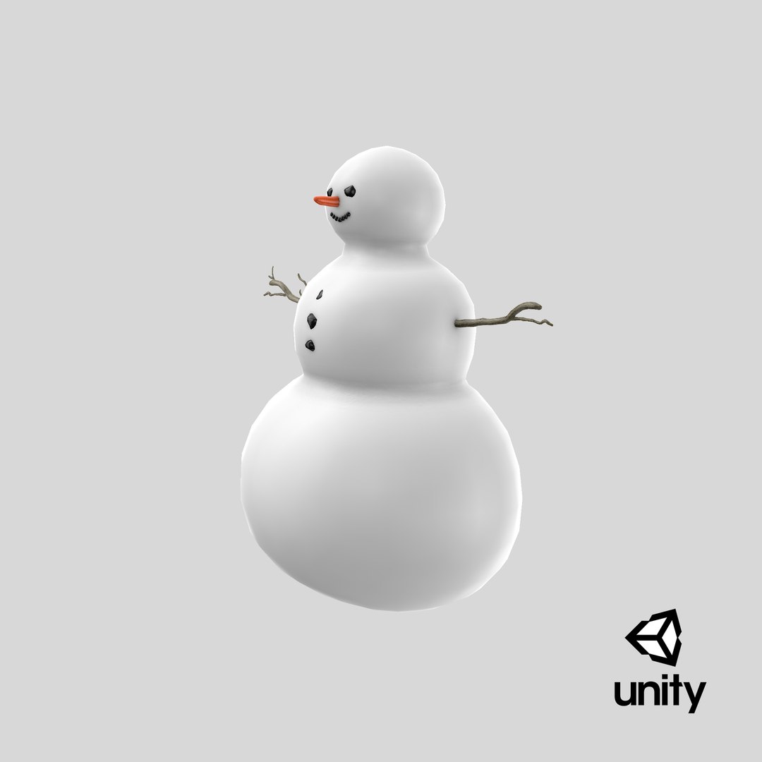 3D Snowman Snow - TurboSquid 1357947