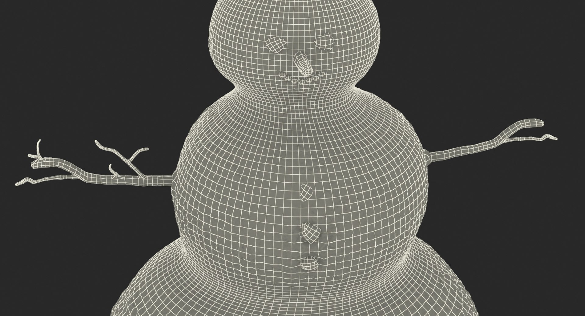 3D Snowman Snow - TurboSquid 1357947