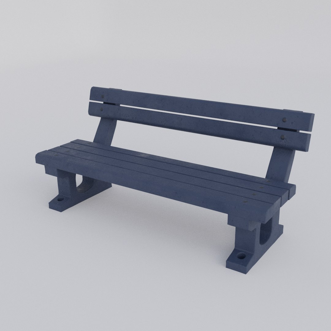 3D Station Bench - TurboSquid 2280143