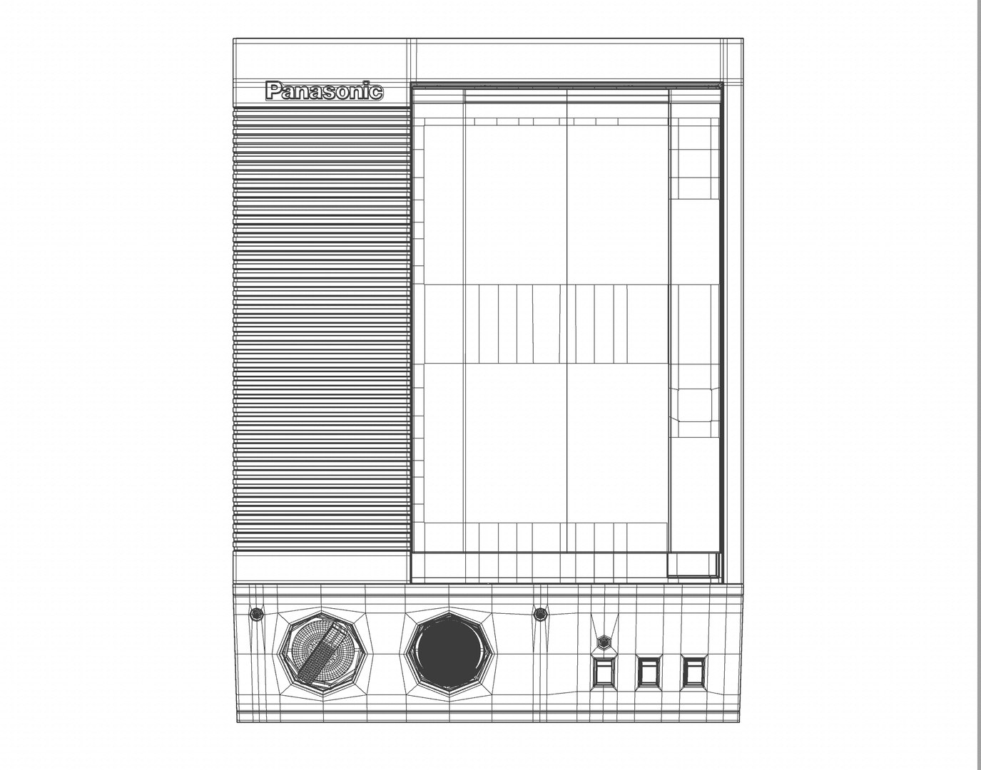 Vintage Panasonic Answering Machine 2 3D model - TurboSquid 2079575
