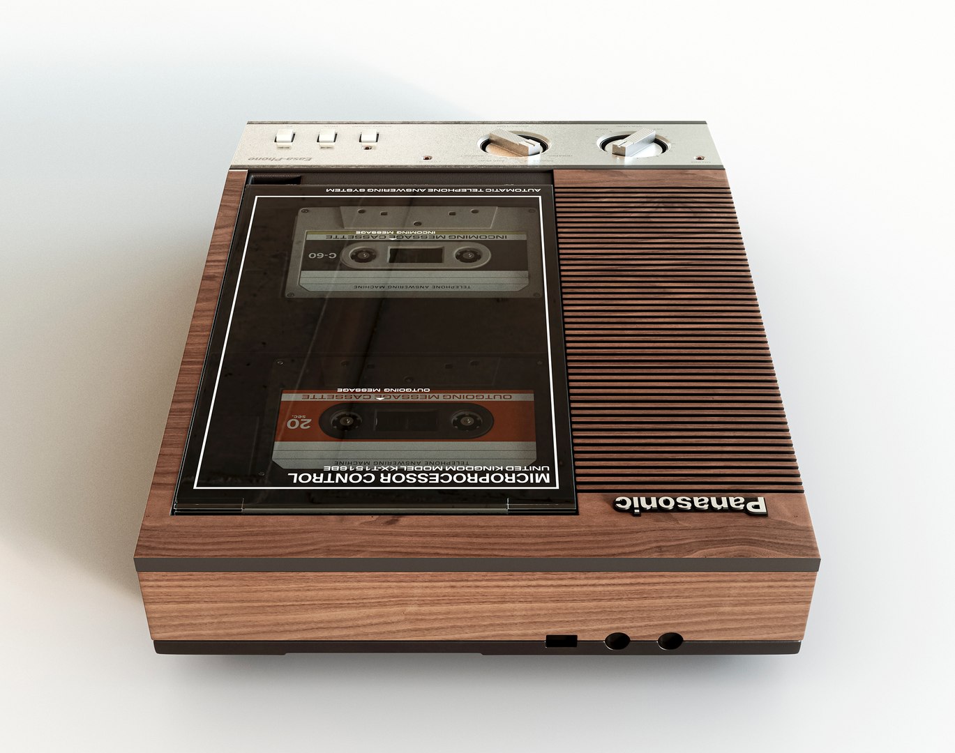 Vintage Panasonic Answering Machine 2 3D model - TurboSquid 2079575