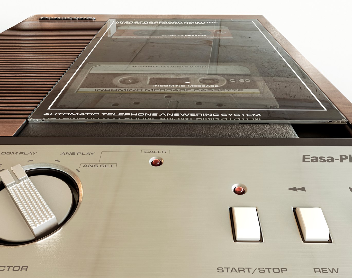 Vintage Panasonic Answering Machine 2 3D model - TurboSquid 2079575