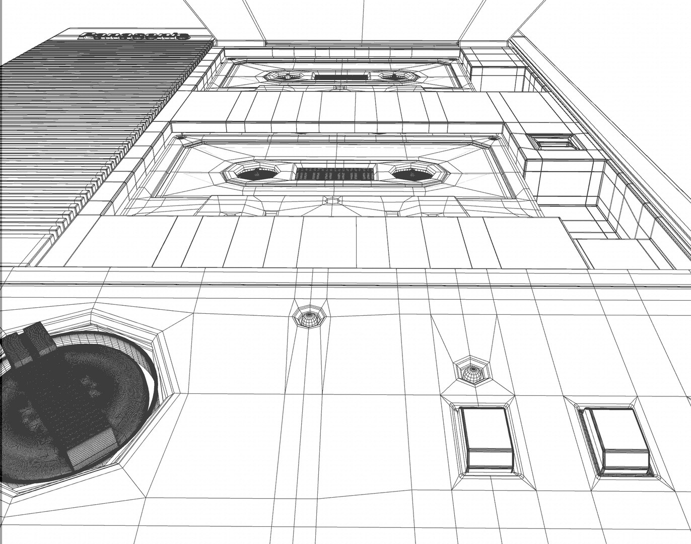Vintage Panasonic Answering Machine 2 3D model - TurboSquid 2079575