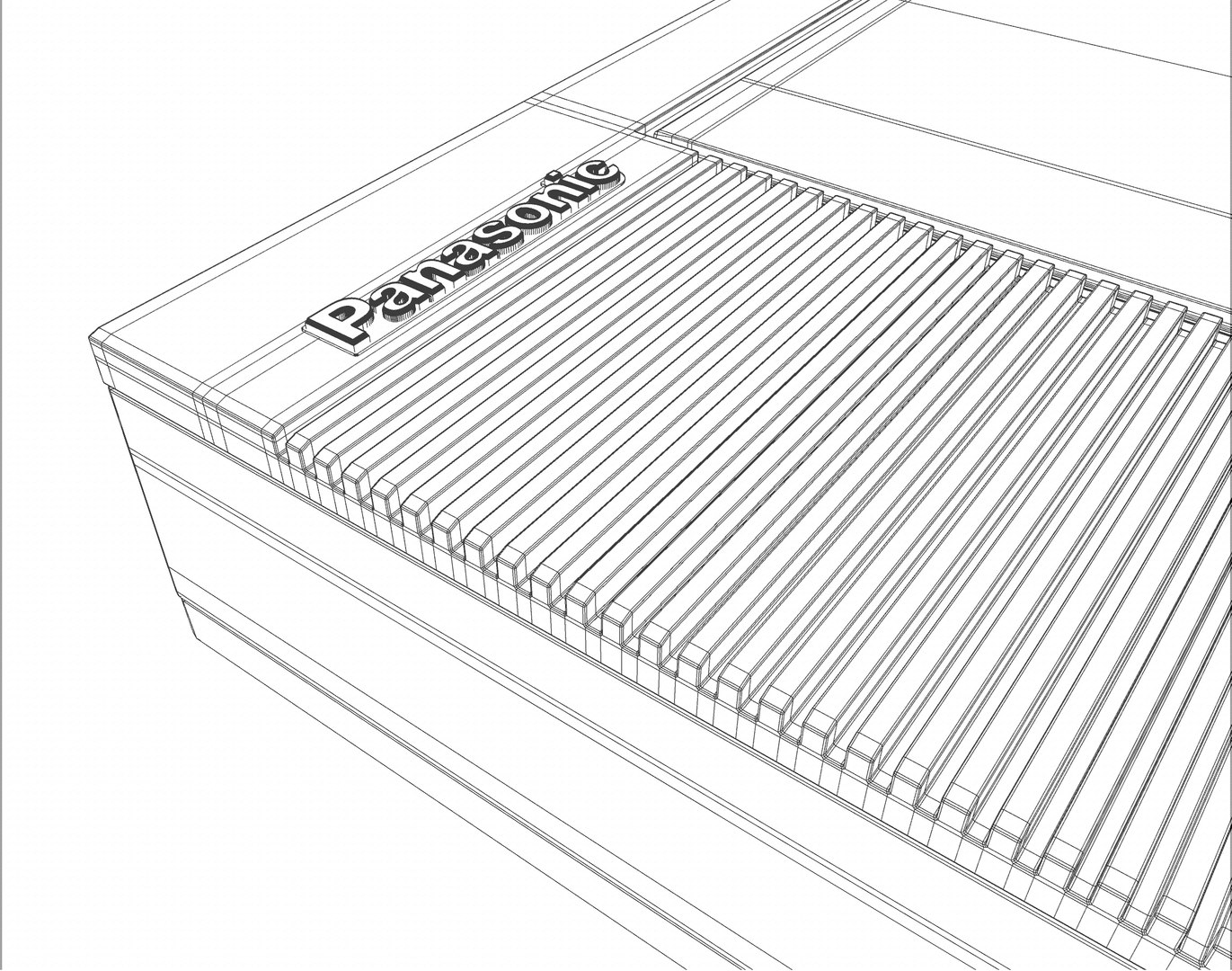 Vintage Panasonic Answering Machine 2 3D model - TurboSquid 2079575