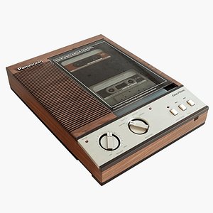 3D Model Vintage Panasonic Answering Machine - TurboSquid 1750357
