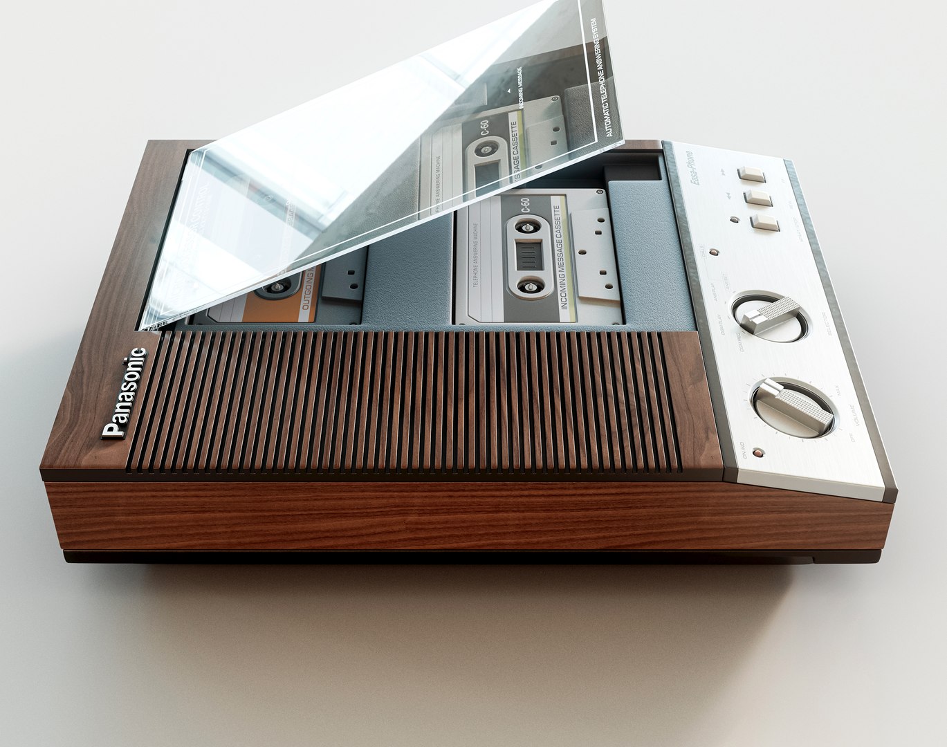 Vintage Panasonic Answering Machine 2 3D model - TurboSquid 2079575