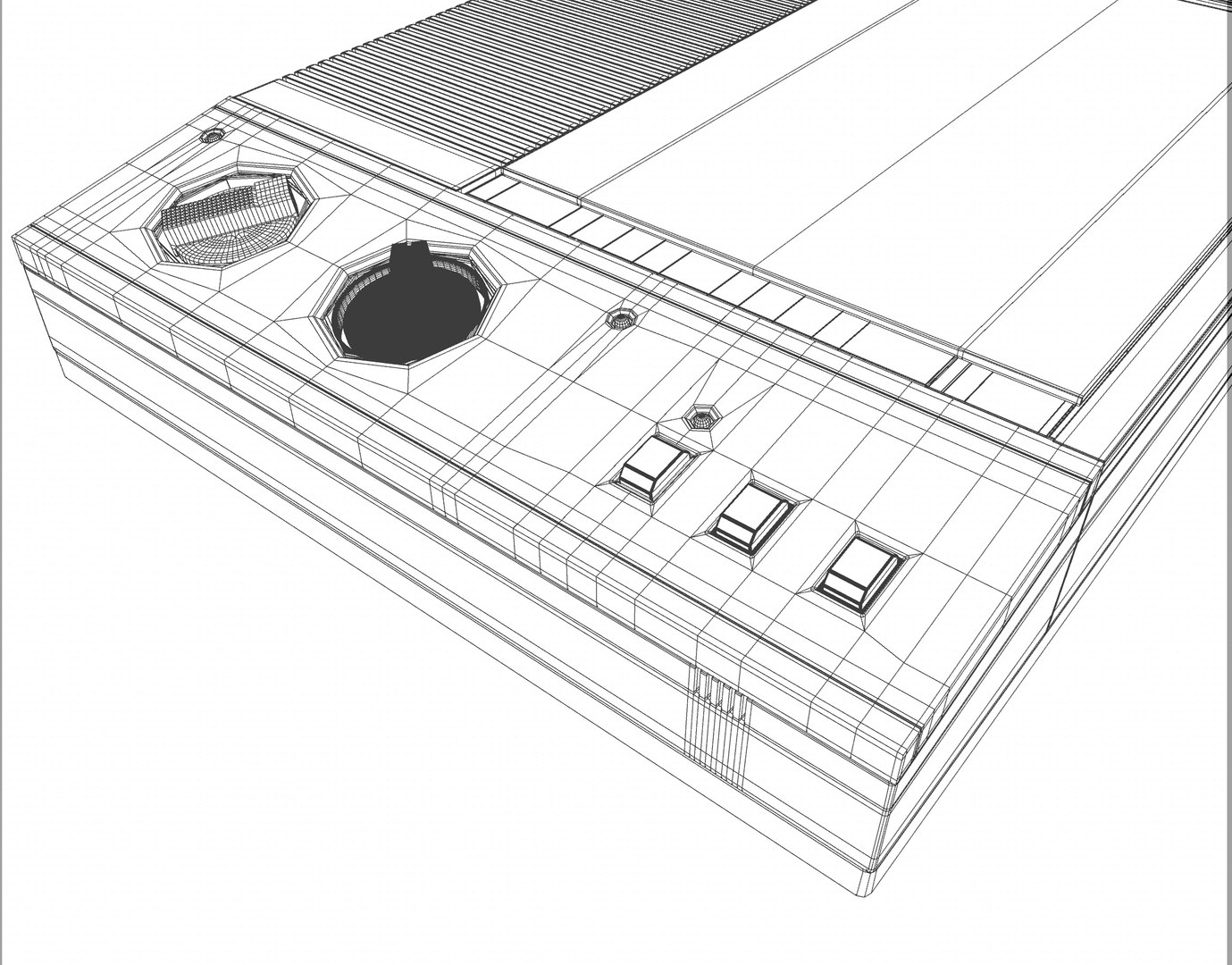 Vintage Panasonic Answering Machine 2 3D model - TurboSquid 2079575