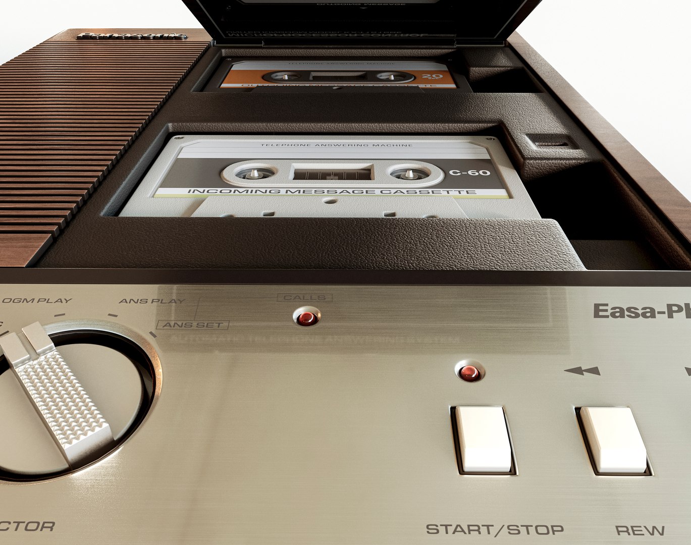 Vintage Panasonic Answering Machine 2 3D model - TurboSquid 2079575