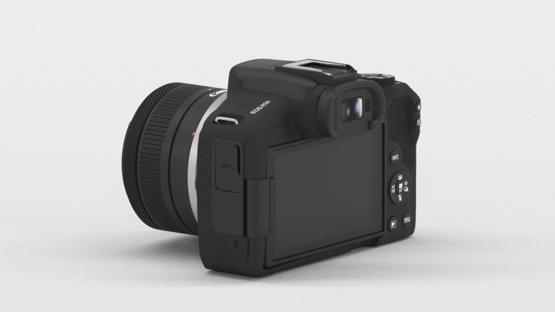 Canon EOS R50 Mirrorless Camera RF-S 18-45mm 3D Model - TurboSquid 2351432