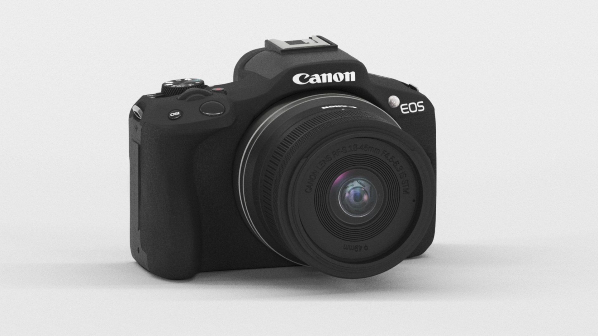 Canon EOS R50 Mirrorless Camera RF-S 18-45mm 3D Model - TurboSquid 2351432