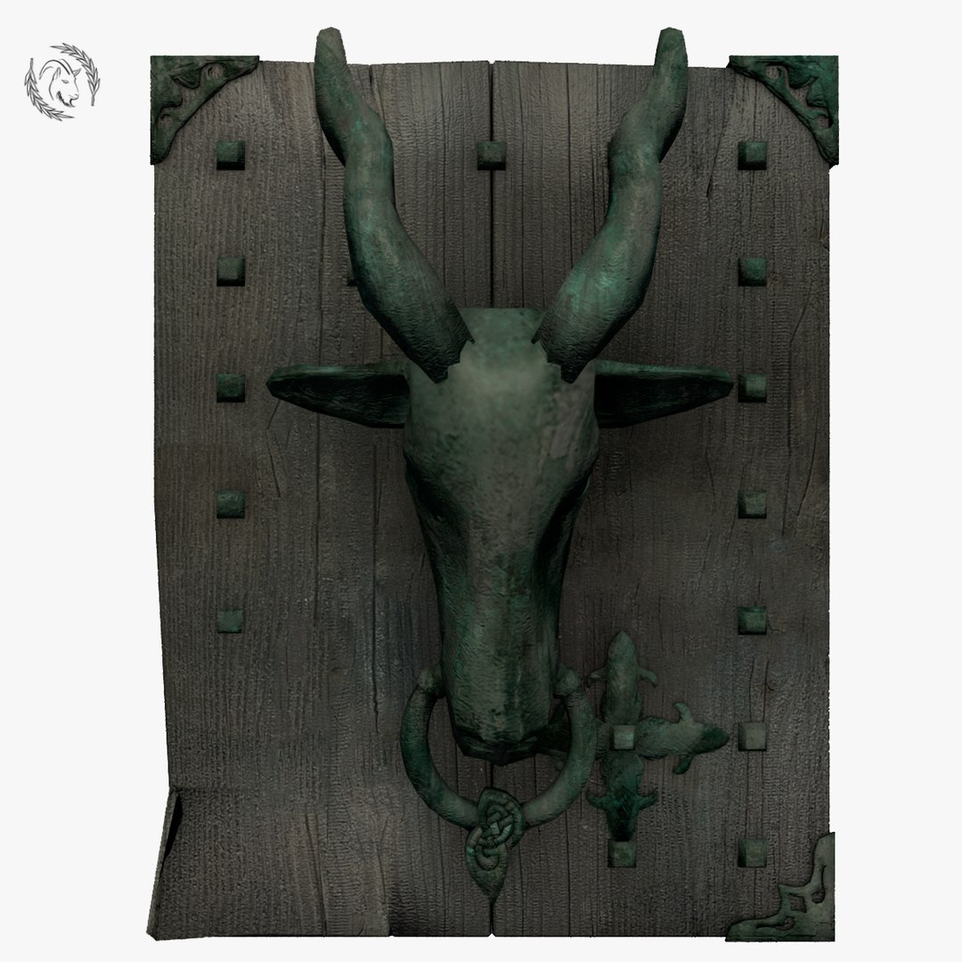 3D doorknocker goat door model - TurboSquid 1202152
