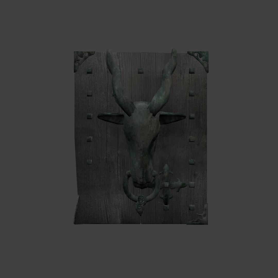 3D Doorknocker Goat Door Model - TurboSquid 1202152