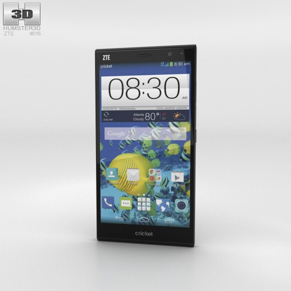 Zte grand xmax 3D model - TurboSquid 1238554