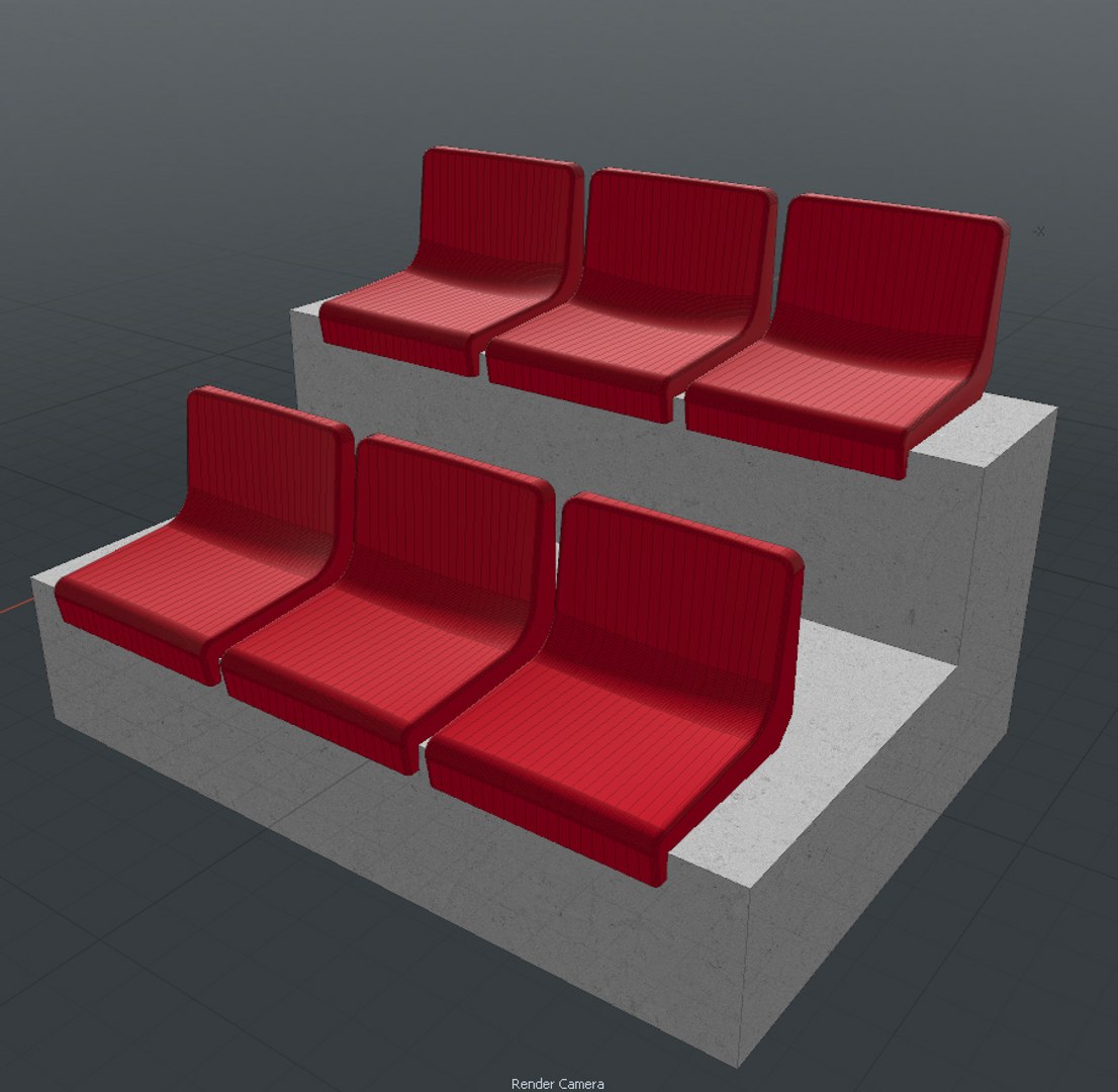 Stadium Seat 3D Model - TurboSquid 1340747