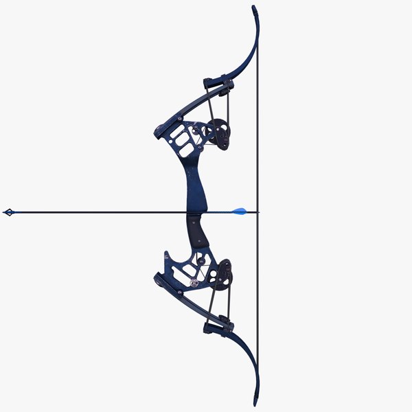 bow compound arrows 3d model