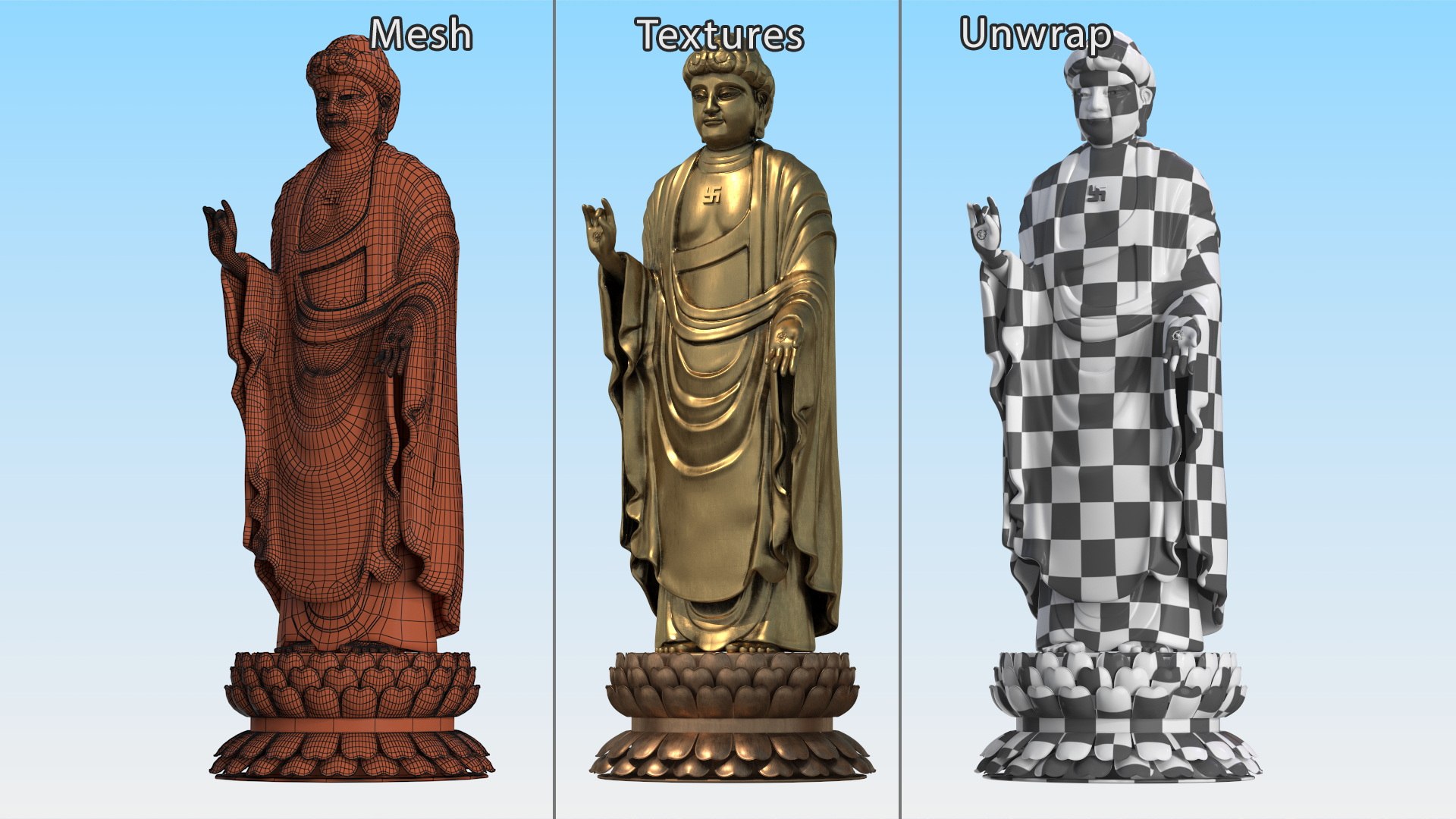 Mazu Of Tianjin Buddha Statue 3D Model - TurboSquid 2207893