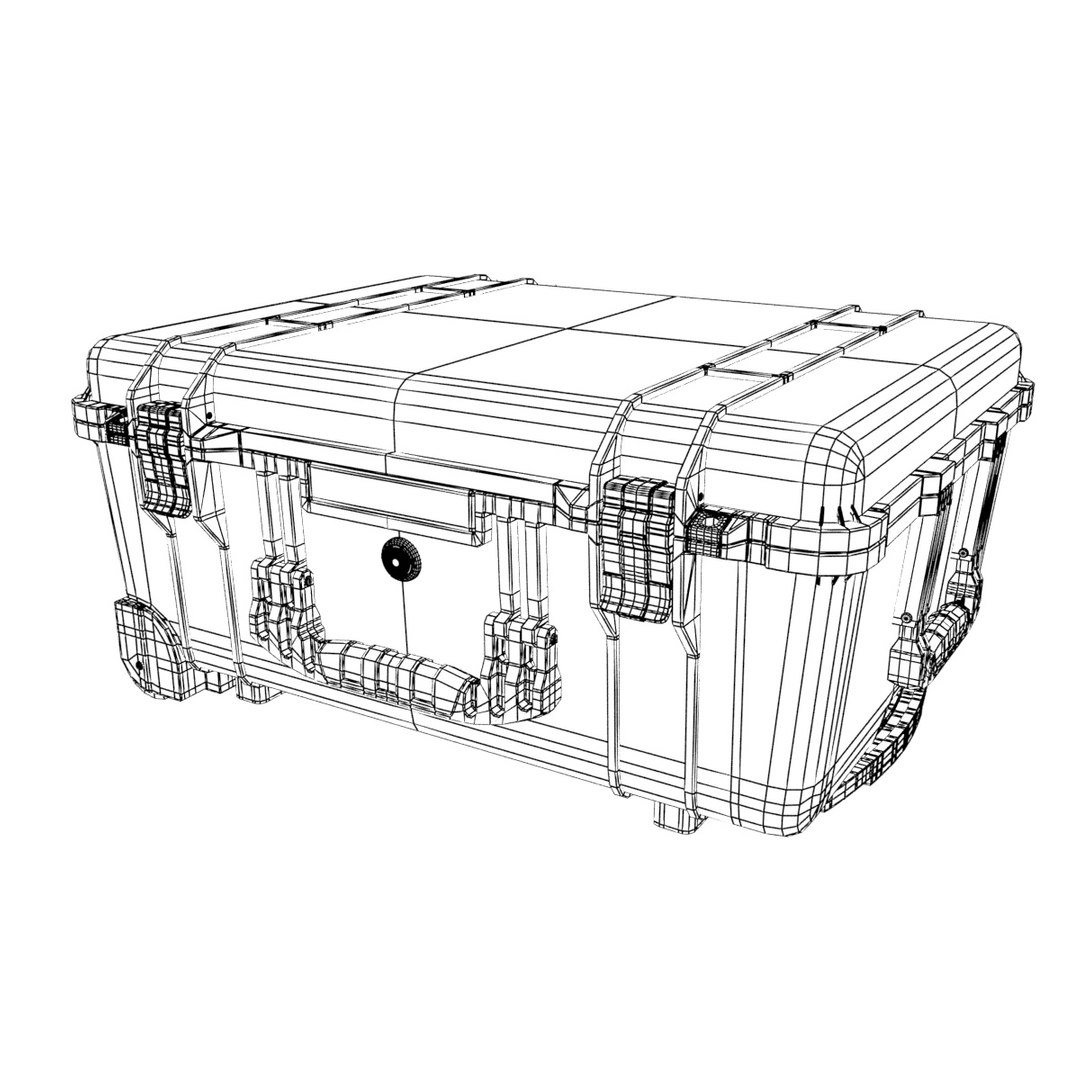 pelican case 3d max